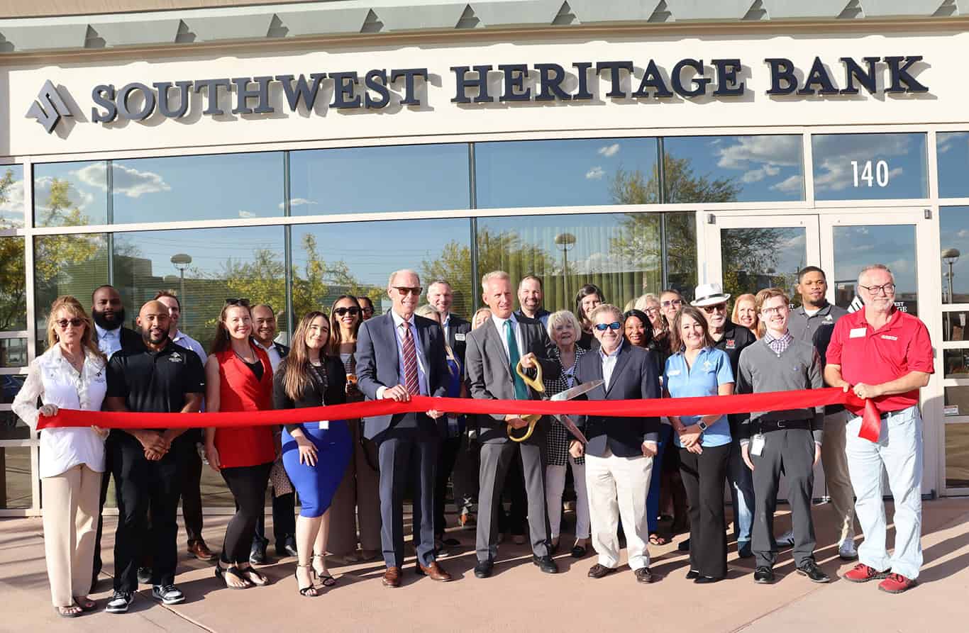 Southwest Heritage Bank marks 1-year anniversary with ribbon-cutting ...
